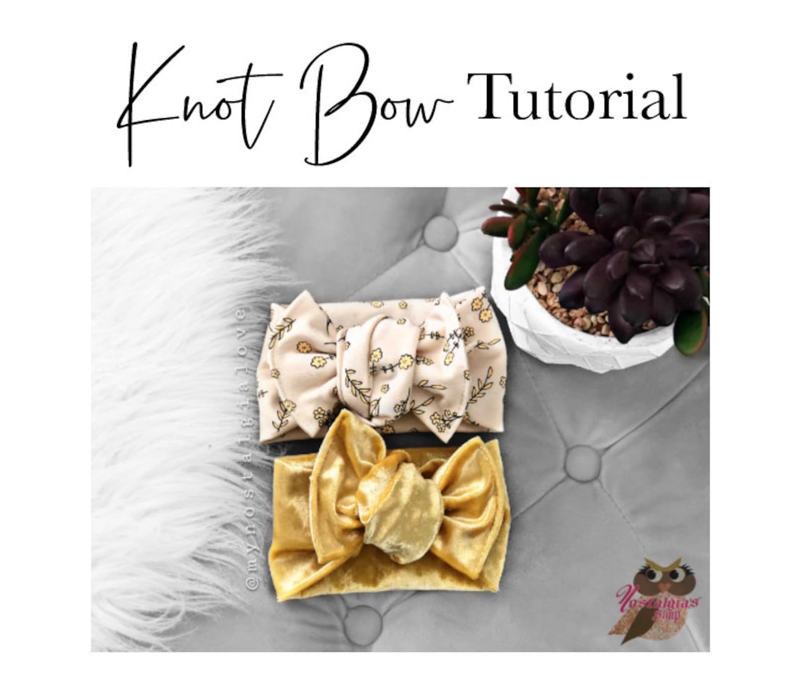 Knot Bow Tutorial and Pattern - Etsy