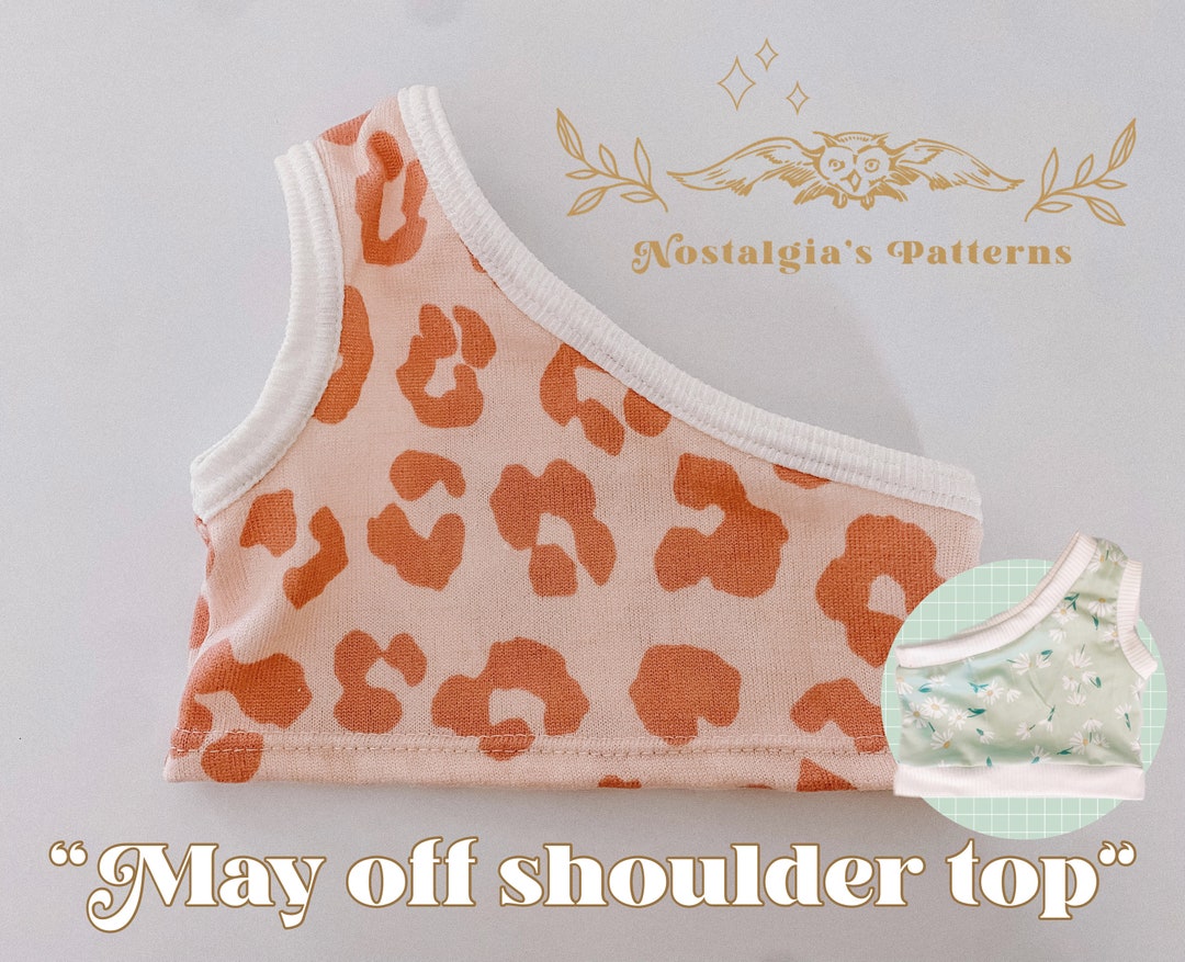 May off Shoulder Top Tutorial and Pattern - Etsy