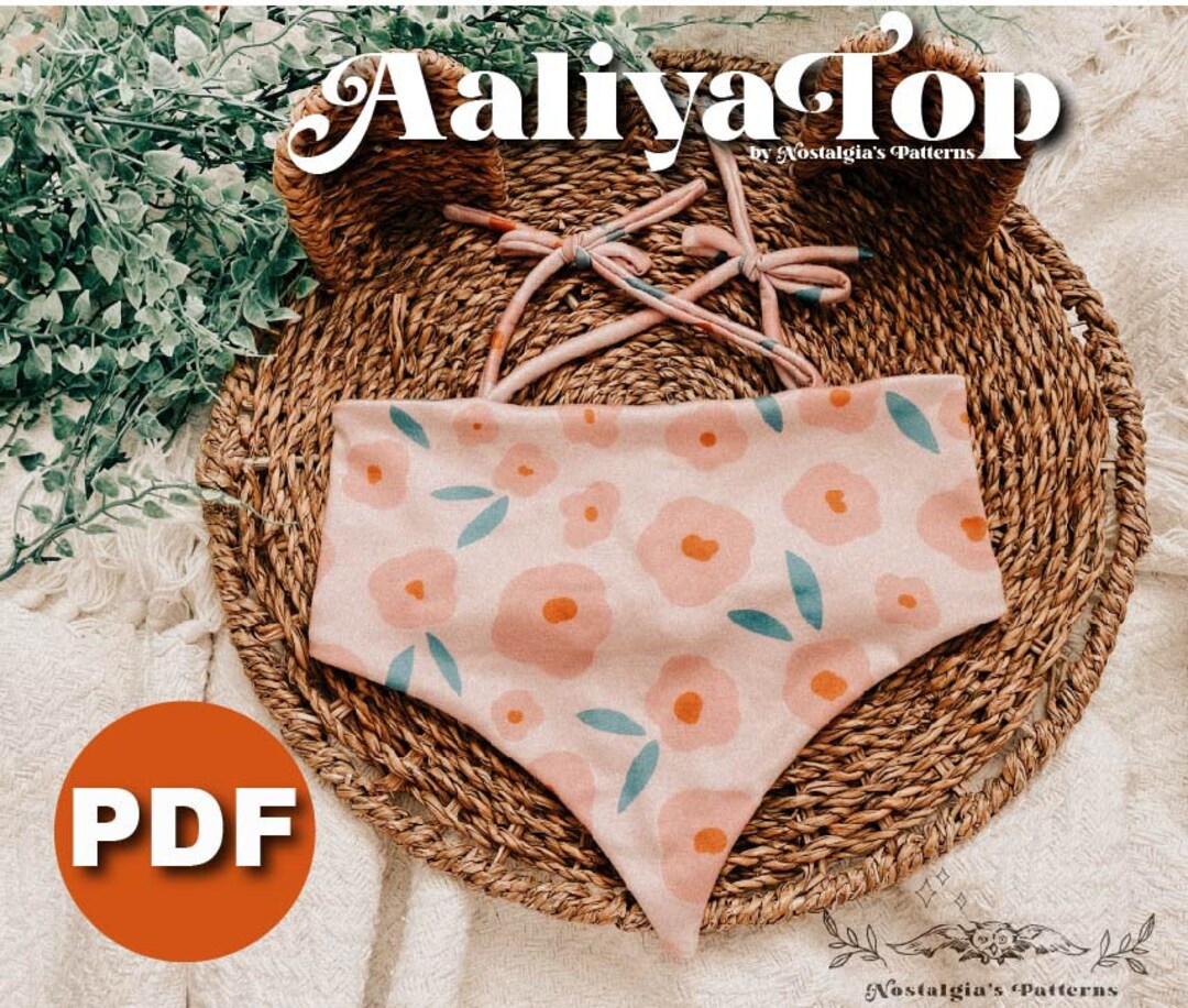 Aaliyah Top Tutorial and Pattern Serger Friendly | NB-10 - Etsy