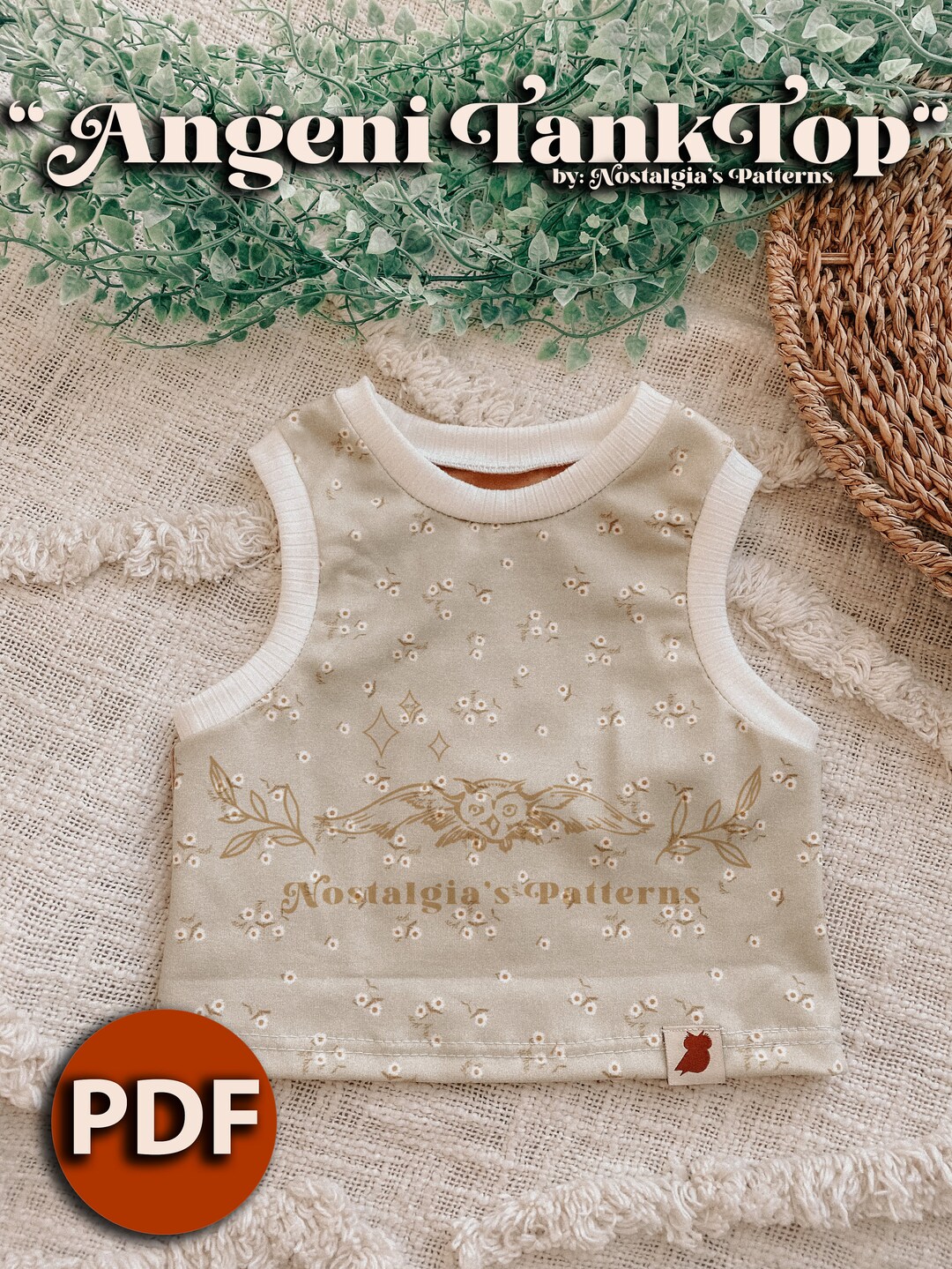 Angeni Tank Top With Bands Tutorial and Pattern Serger Friendly | NB-10 ...