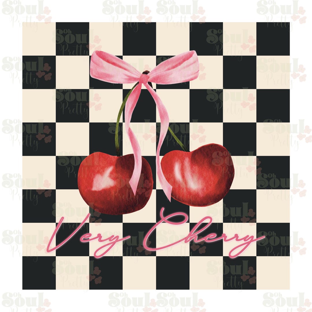 Very Demure Very Cutesy PNG Sublimation Coquette Black Checkered Bow ...