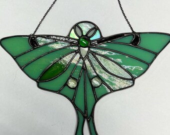 Stained Glass Luna Moth Pattern - Etsy
