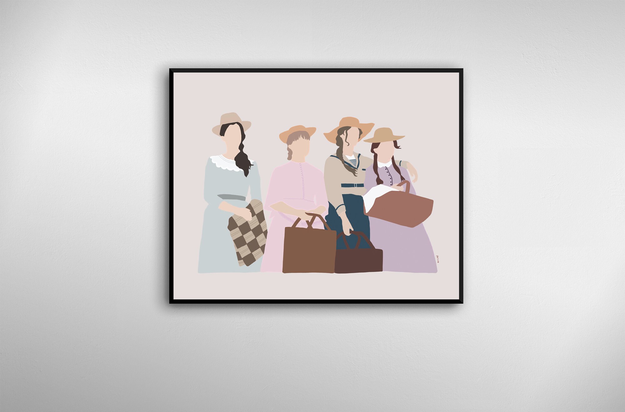 Little Women Minimalist Movie Illustration INSTANT DOWNLOAD Artwork ...