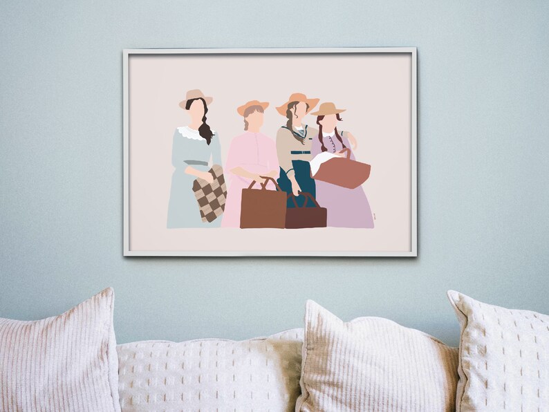 Little Women Minimalist Movie Illustration INSTANT DOWNLOAD Artwork ...