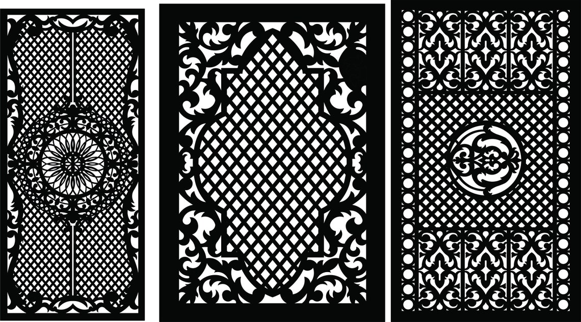 DXF Patterns File Privacy Screen Vinyl Decor Panel - Etsy