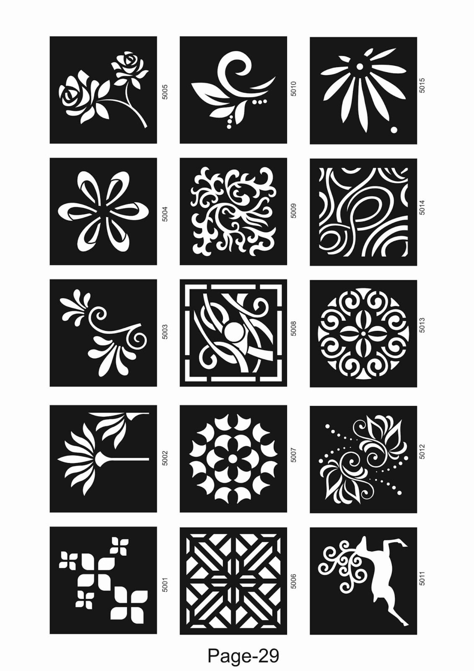 300 files dxf Geometric Patterns Panel Templates for CNC Laser | Etsy