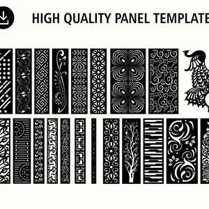 DXF Patterns File | Privacy Screen | Vinyl Decor | Panel Templates ...