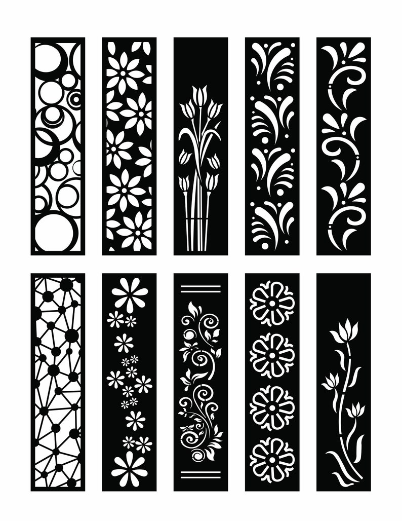 DXF Patterns File Privacy Screen Vinyl Decor Panel - Etsy
