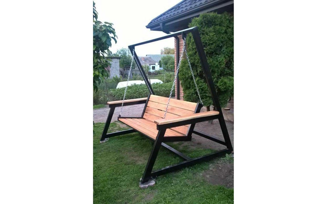 Powder Coated Swing | Outdoor Swing | Handmade Metal Swing | Garden ...
