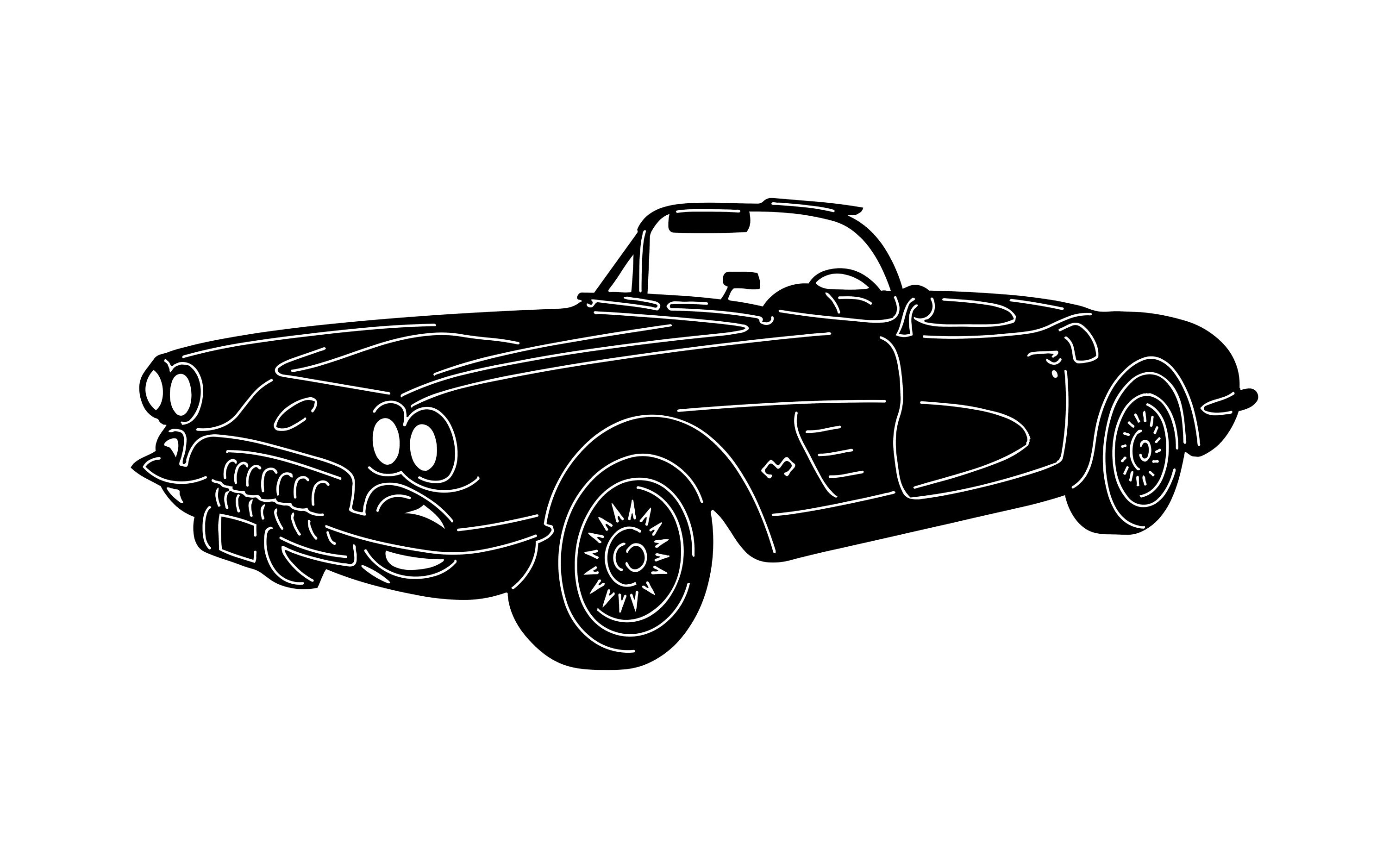 Vintage Car Car DXF 16 DXF Sign Home Sign Metal - Etsy