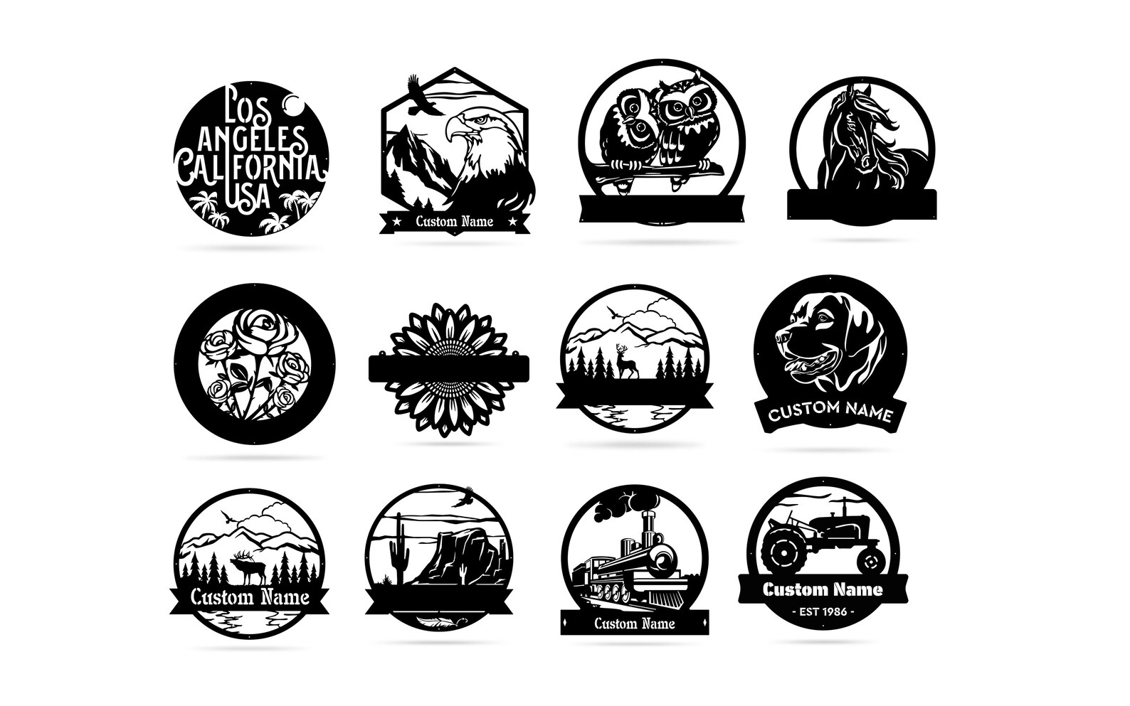 Wall Art 32 DXF Sign Home Sign Metal Plasma Laser Cut Design Vector ...