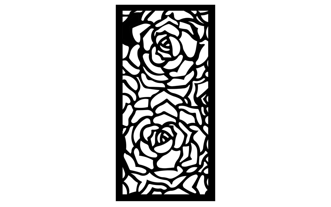 Room Divider Privacy Screen Partitions Decorative Panel Plasma Dxf CDR ...