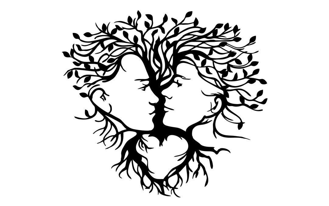 Couple Tree | Metal Wall Art | Home Decor | Office Wall Art | Living ...