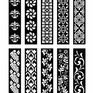 DXF Patterns File | Privacy Screen | Vinyl Decor | Panel Templates ...