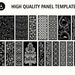 DXF Patterns File Privacy Screen Vinyl Decor Panel Templates Silhouette ...