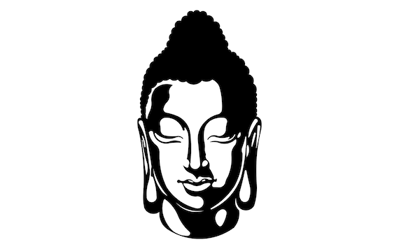 Buddha Laser Gautama Buddha Buddha Face Design Vector | Etsy