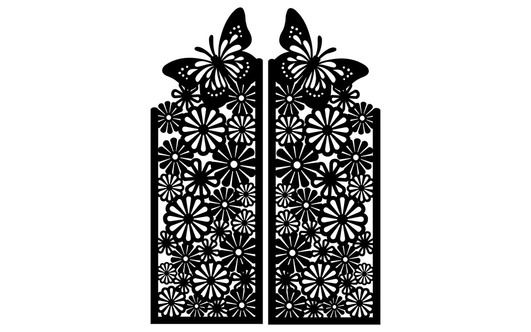 Butterfly Art | Gate Iron | Gate Screen | Metal Plasma | Laser Cut ...