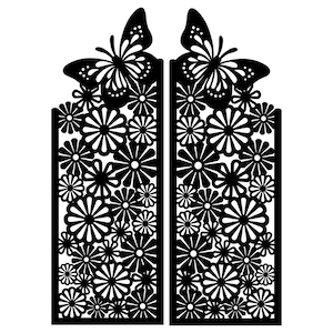 Butterfly Art | Gate Iron | Gate Screen | Metal Plasma | Laser Cut ...