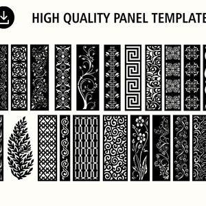 DXF Patterns File | Privacy Screen | Vinyl Decor | Panel Templates ...