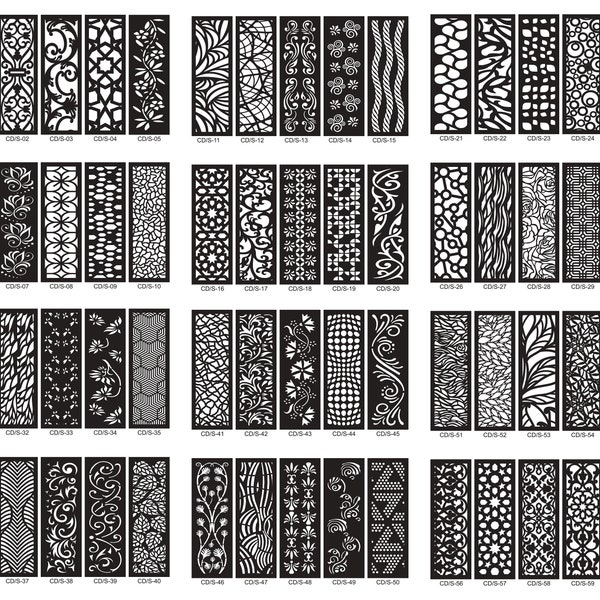 Room Dividers Privacy Screen Dxf CDR JPG Files for Laser & Plasma ...