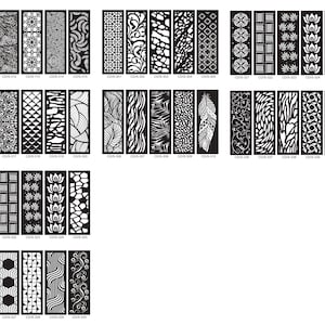 DXF Patterns File | Privacy Screen | Vinyl Decor | Panel Templates ...