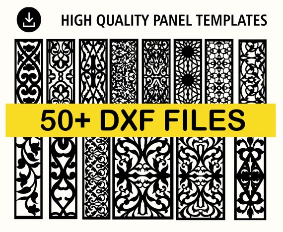 DXF Patterns File Privacy Screen Vinyl Decor Panel | Etsy