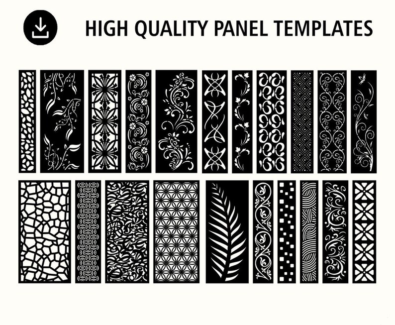 DXF Patterns File Privacy Screen Vinyl Decor Panel - Etsy