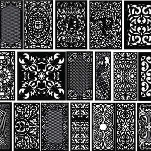 DXF Patterns File | Privacy Screen | Vinyl Decor | Panel Templates ...