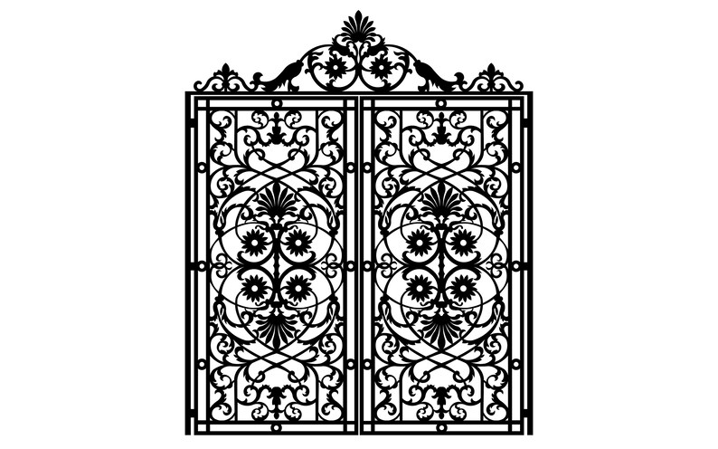 Main Gate Gate Design Iron Main Swing Gate Metal Plasma Laser Cut ...