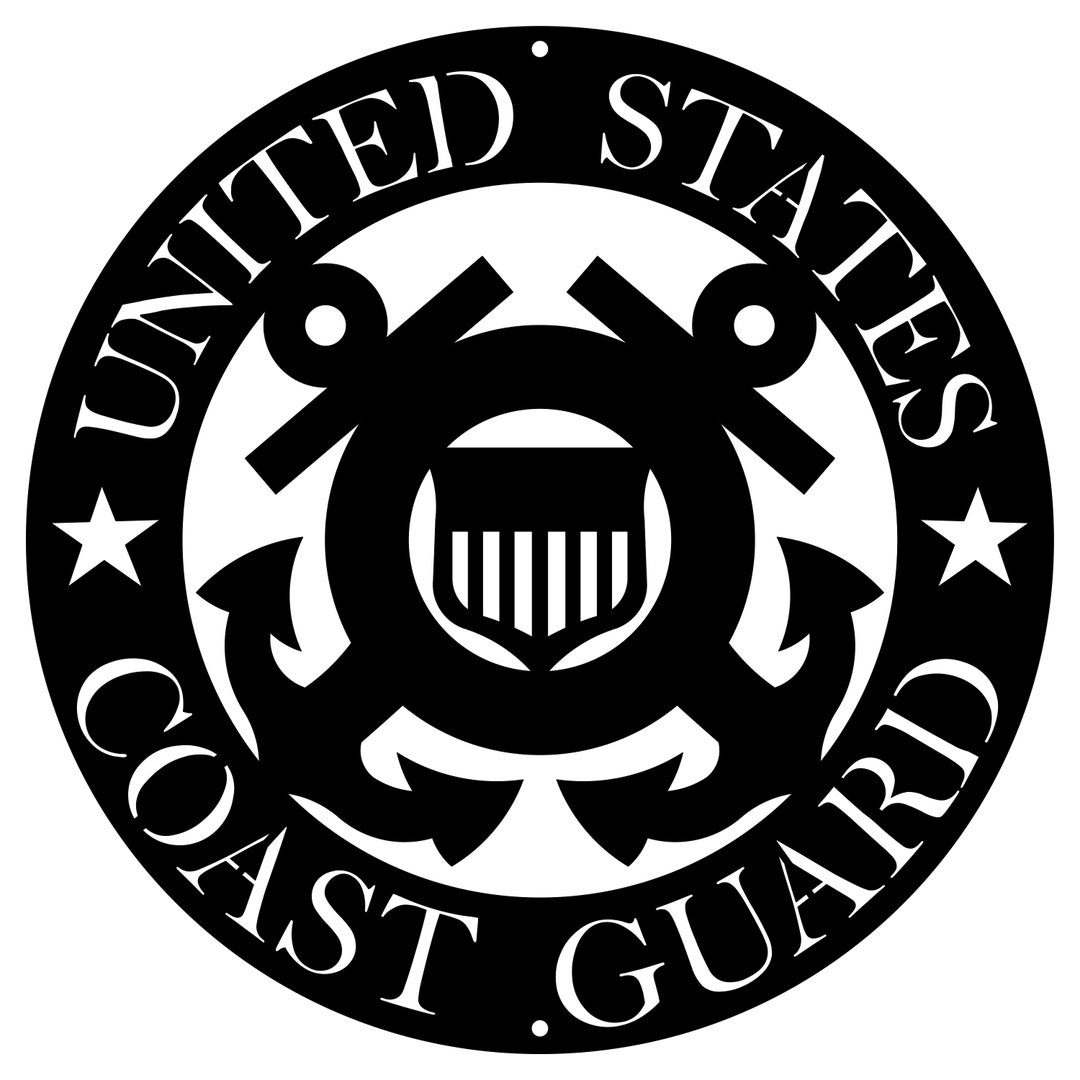Coast Guard Logo | United States | DXF Sign | Home Sign | Laser Cut ...