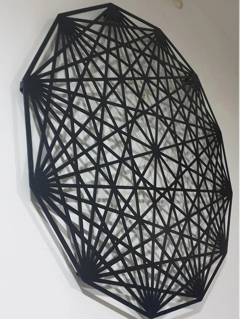 Geometric Wall Art | Metal Mandala Wall Decor | Laser Cut Sacred ...