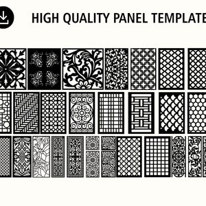 DXF Patterns File | Privacy Screen | Vinyl Decor | Panel Templates ...