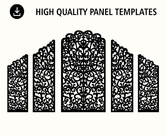 DXF Patterns File Privacy Screen Vinyl Decor Panel - Etsy