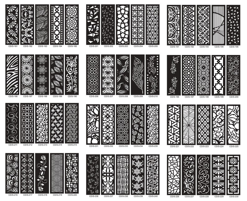 DXF Patterns File Privacy Screen Vinyl Decor Panel - Etsy