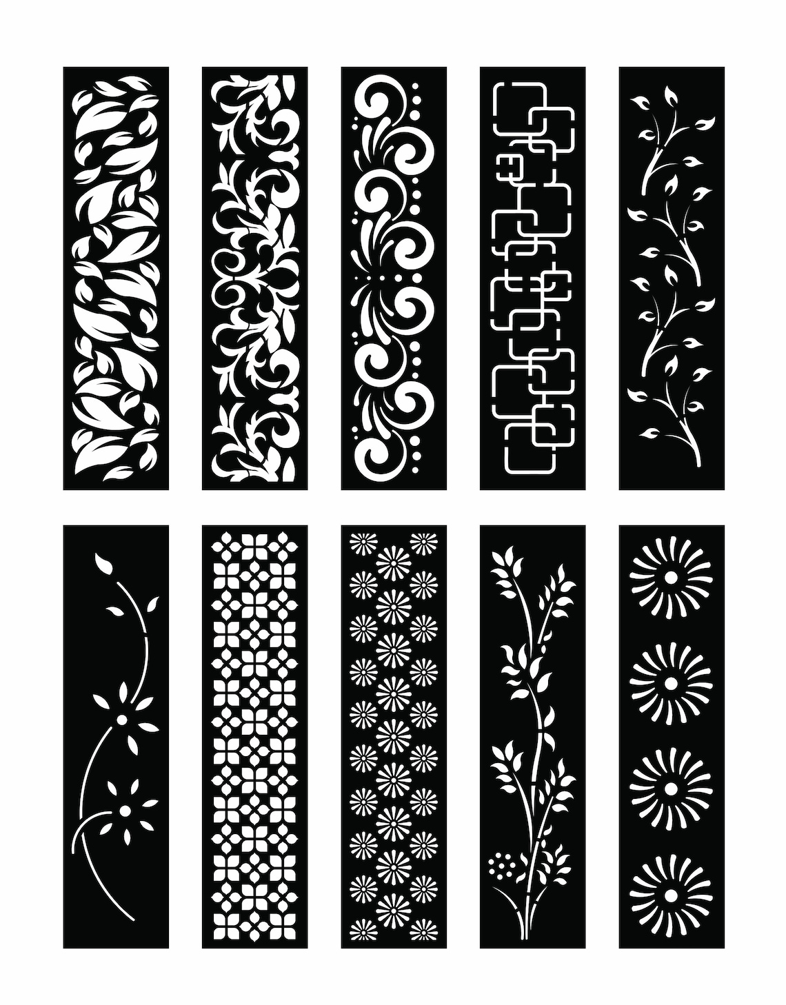 DXF Patterns File Privacy Screen Vinyl Decor Panel - Etsy
