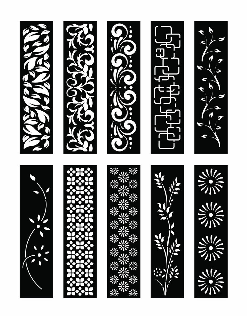 DXF Patterns File Privacy Screen Vinyl Decor Panel - Etsy