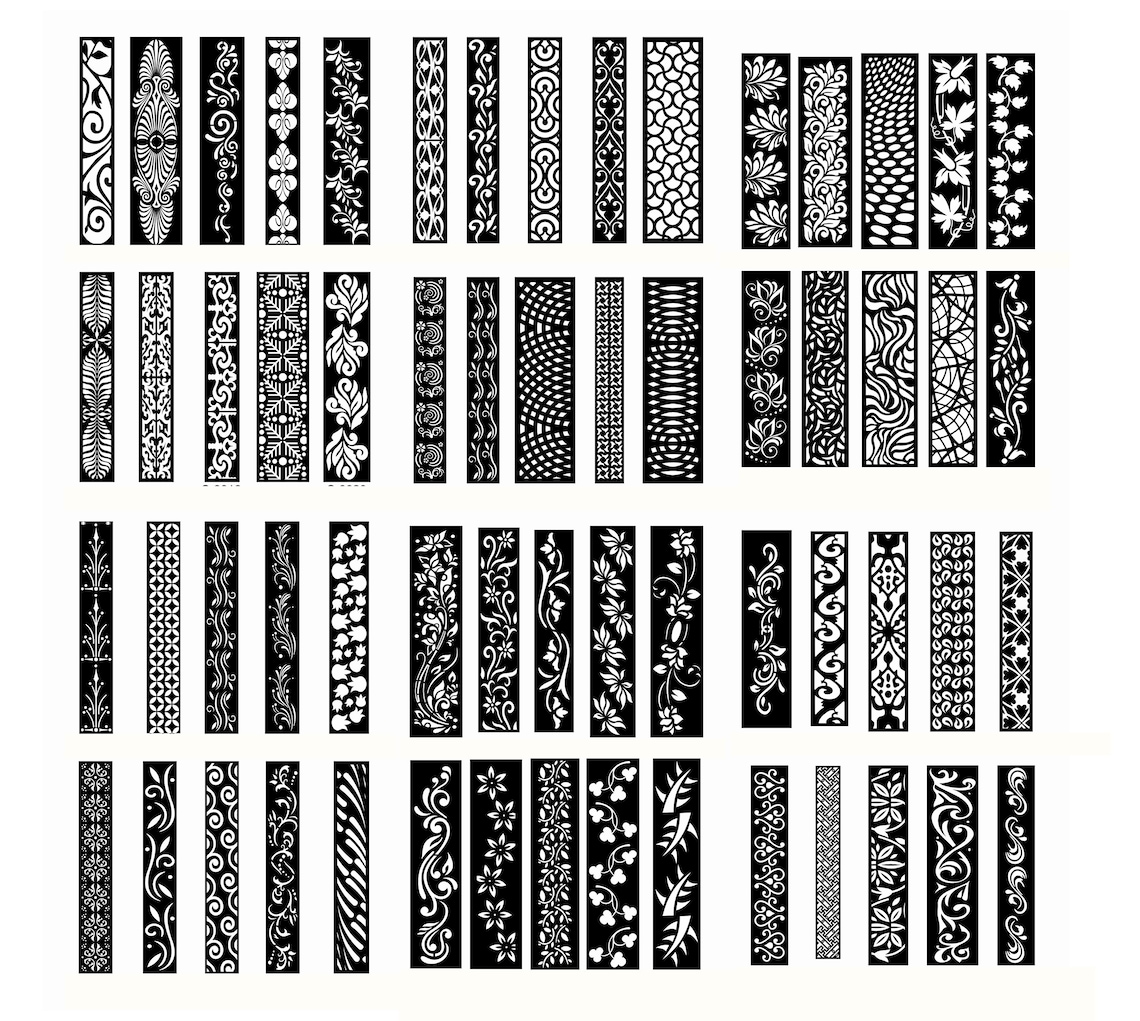 DXF Patterns File | Privacy Screen | Vinyl Decor | Panel Templates ...