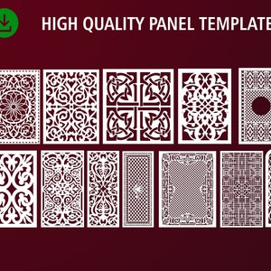 DXF Patterns File | Privacy Screen | Vinyl Decor | Panel Templates ...