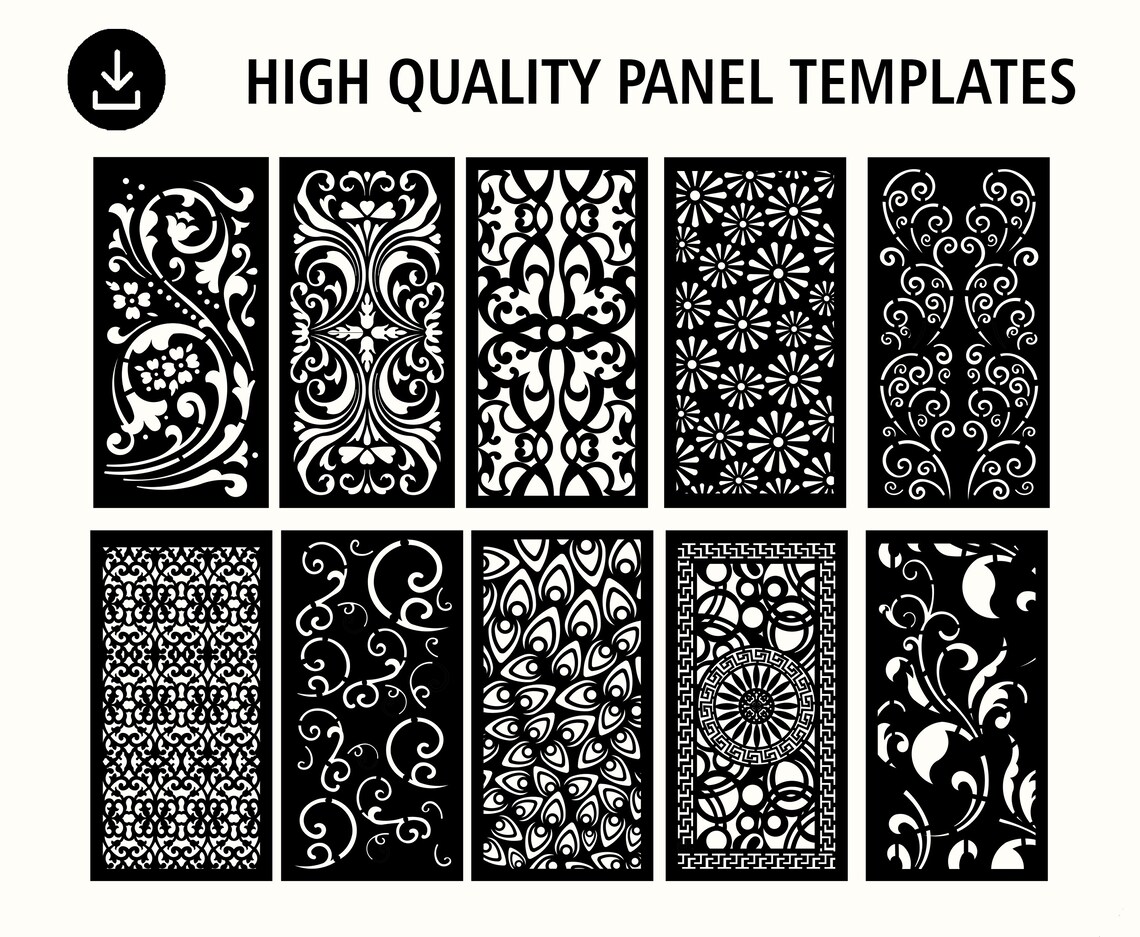 Buy Room Divider Privacy Screen Partitions Decorative Panel Plasma Dxf ...