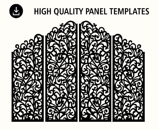 DXF Patterns File Privacy Screen Vinyl Decor Panel - Etsy