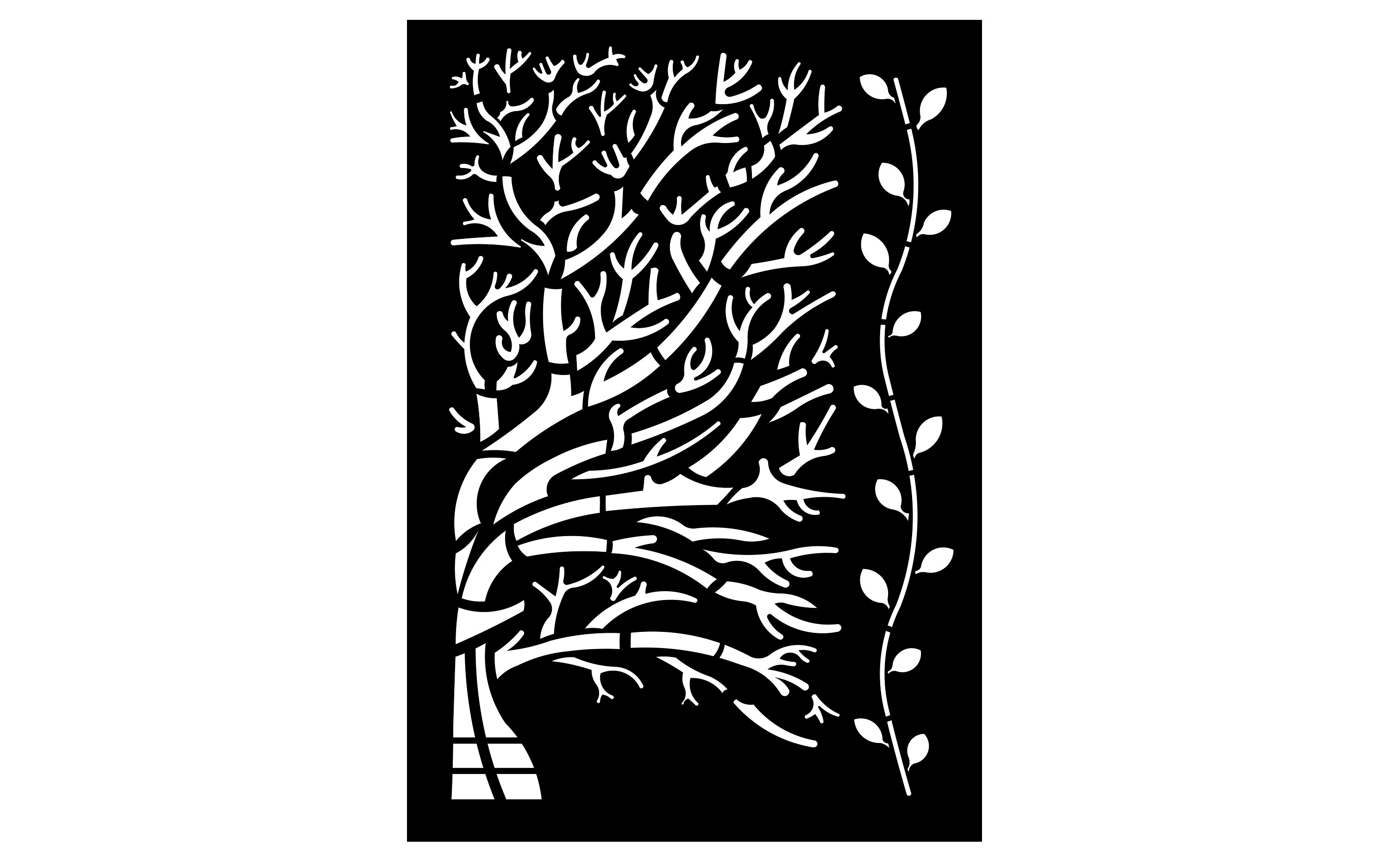 Room Divider Privacy Screen Partitions Decorative Panel Plasma Dxf CDR ...