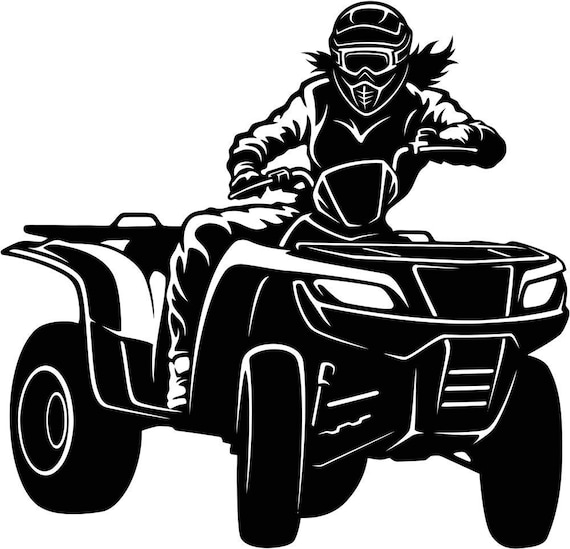 ATV Quad Bike Silhouette Quad Bike CDR Svg AI Dxf | Etsy