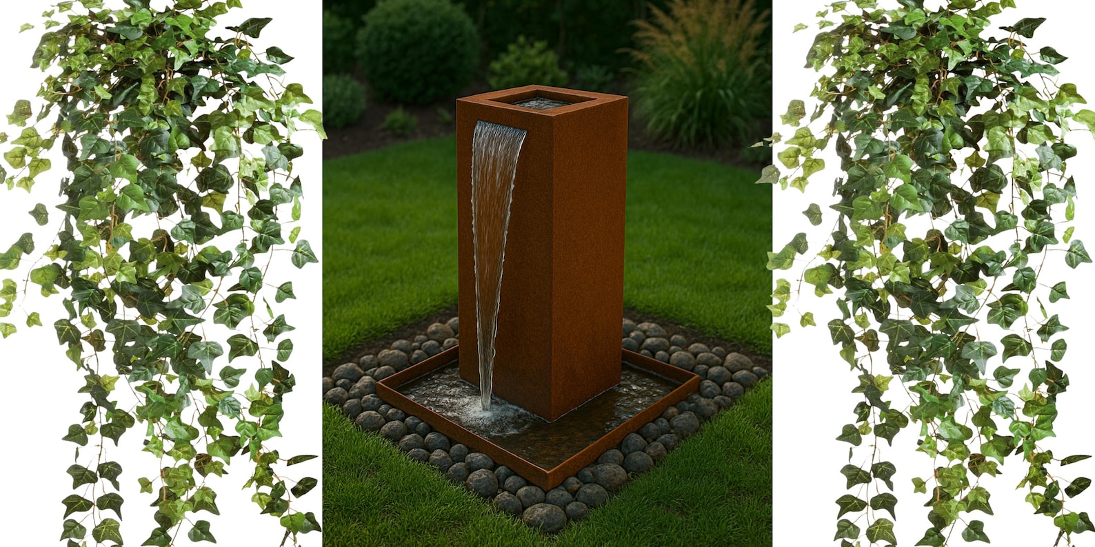 Driveway Fountain | Modern Metal | Outdoor Sculptural Water Feature ...