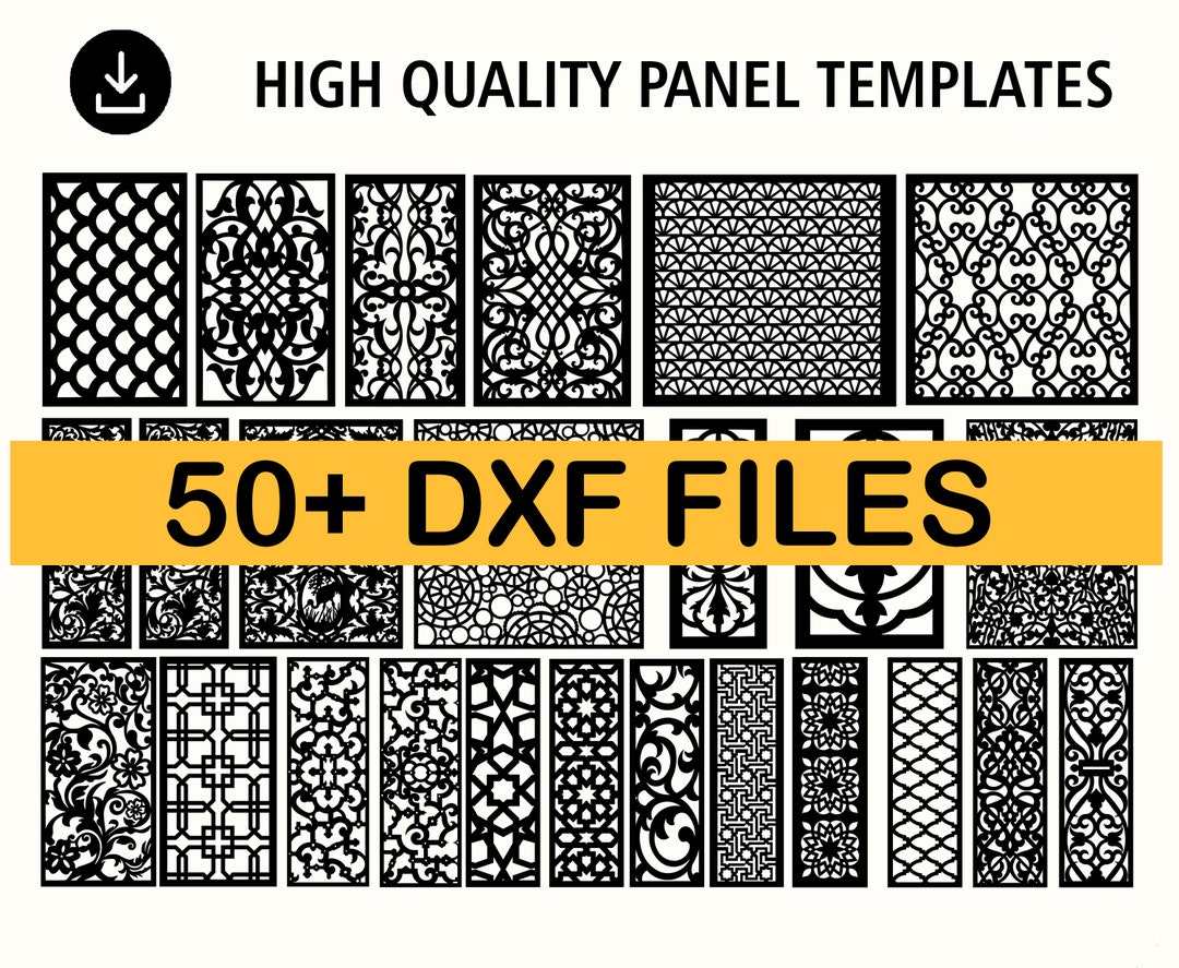 DXF Patterns File | Privacy Screen | Vinyl Decor | Panel Templates ...