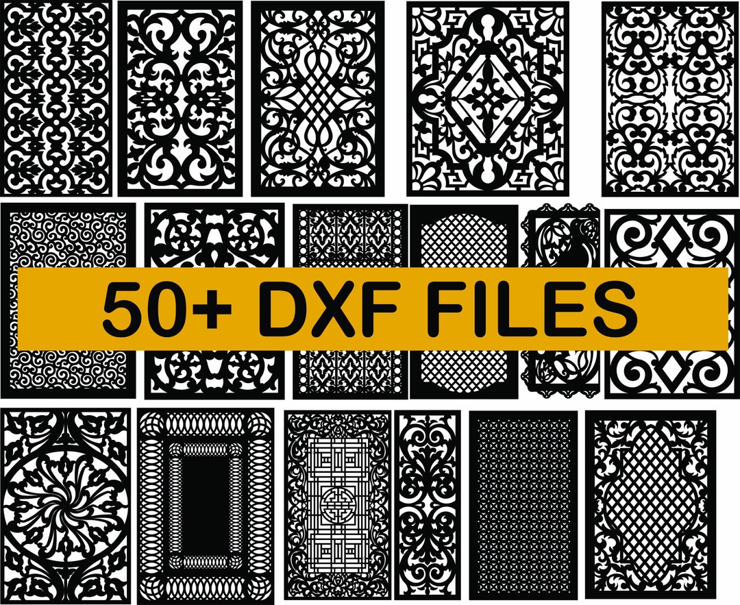 DXF Patterns File | Privacy Screen | Vinyl Decor | Panel Templates ...
