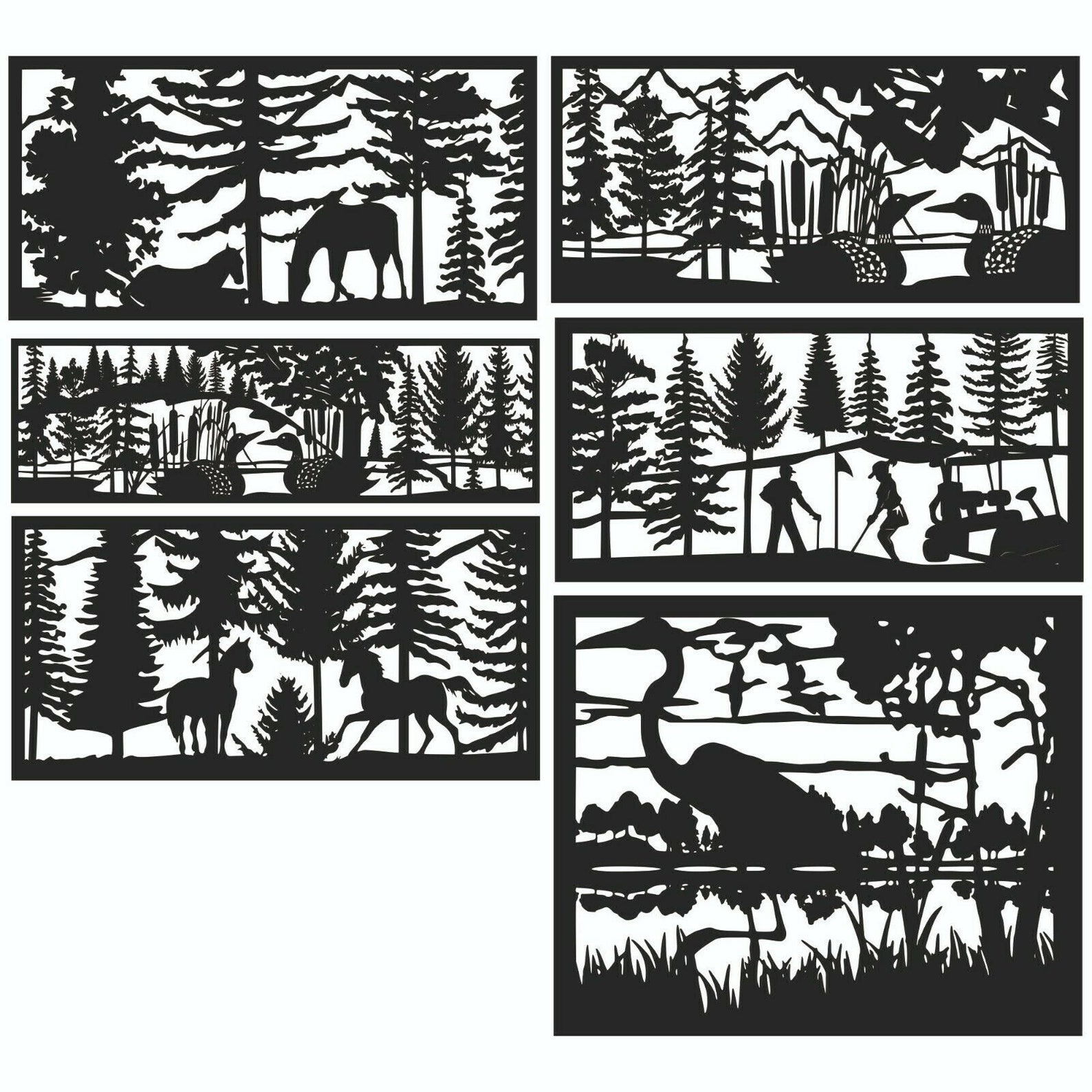 DXF File Laser Cut Cutting Files Laser File Animal Art - Etsy