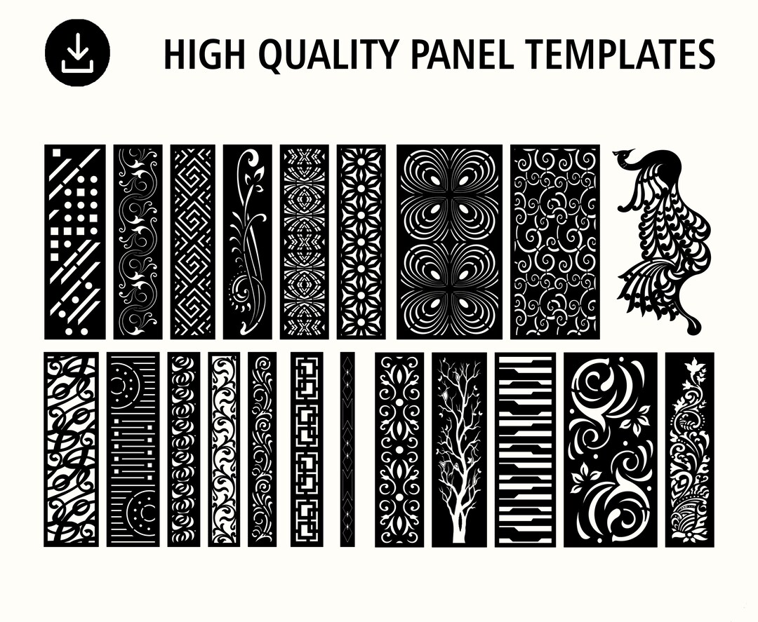 Rustic Floral Decorative Panel DXF for Garden or Home - Etsy