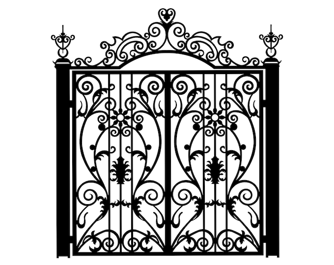 Main Gate Gate Design Iron Main Swing Gate Metal Plasma - Etsy