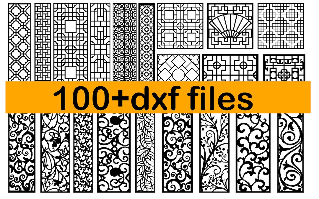 DXF Patterns File | Privacy Screen | Vinyl Decor | Panel Templates ...