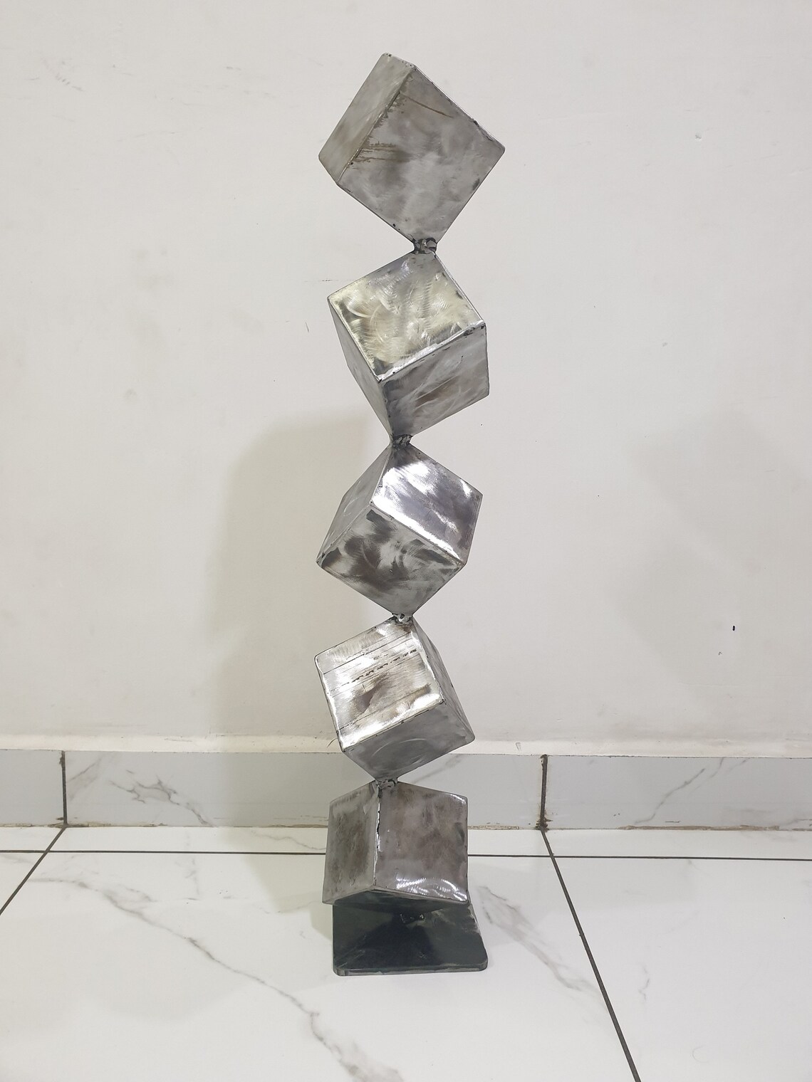 Cubular Clusters Metal Sculpture Abstract Art Modern - Etsy